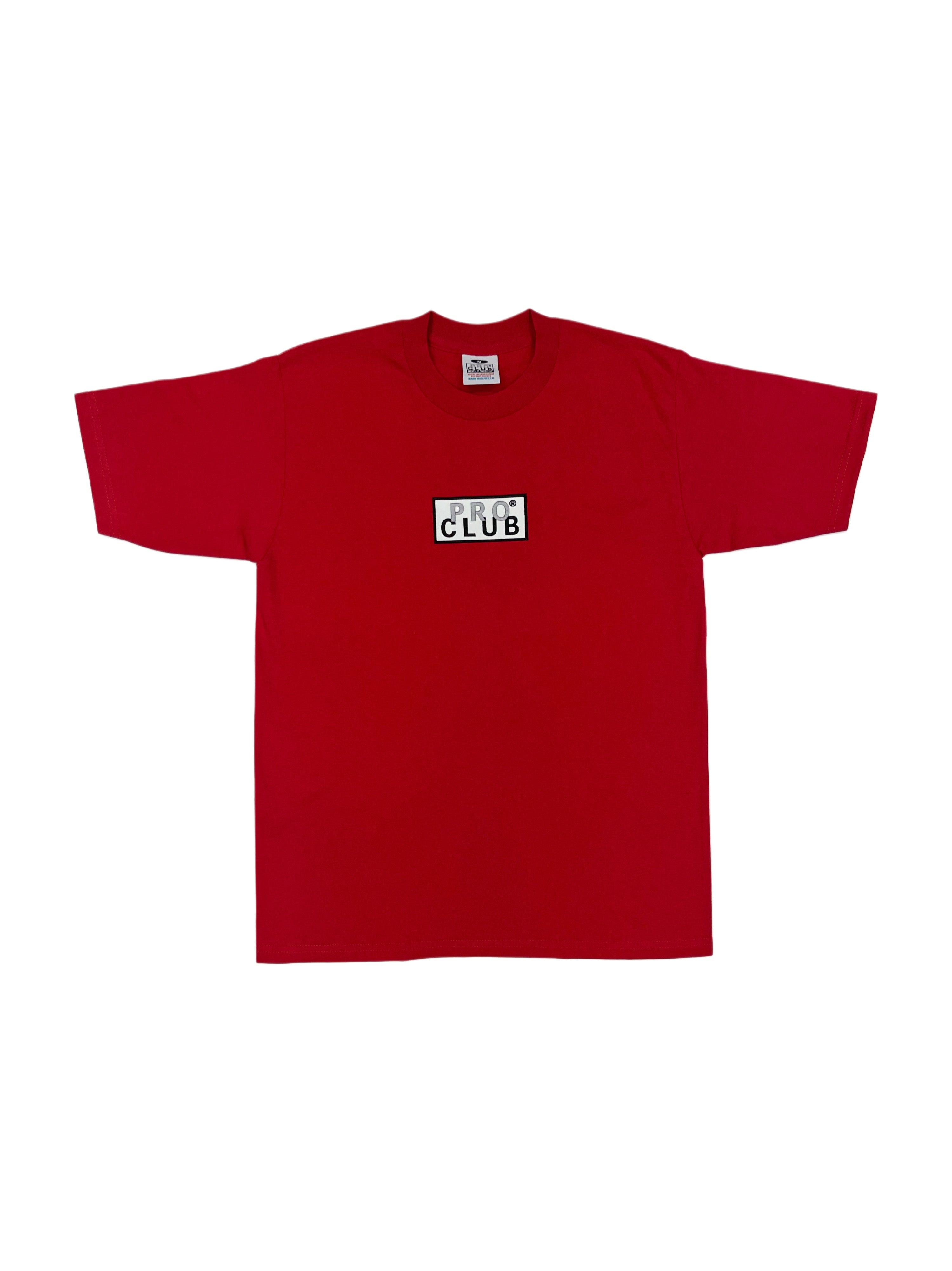 Men's Pro Club Colored Embroidered Logo Heavy Weight T-shirt ...